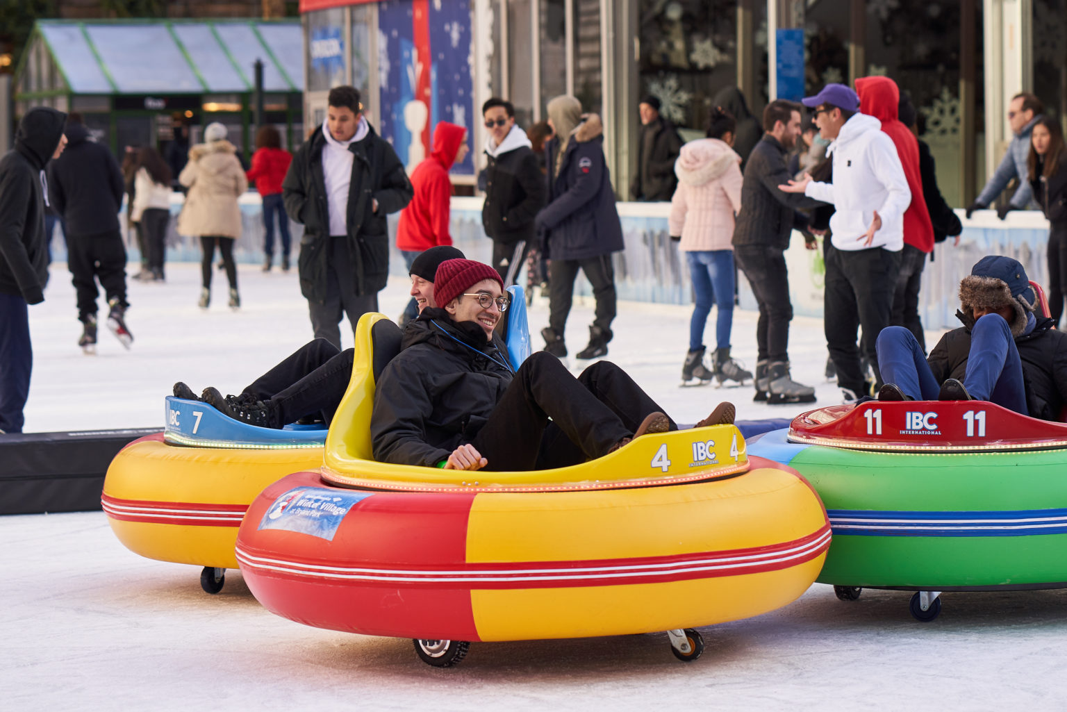 Bumper Cars on Ice are Back at Winter Village In NYC - NJ Family