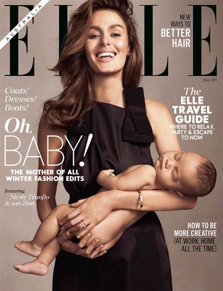 Gorgeous Model Breastfeeding Baby Boy Graces Cover of ‘Elle’ - NJ Family