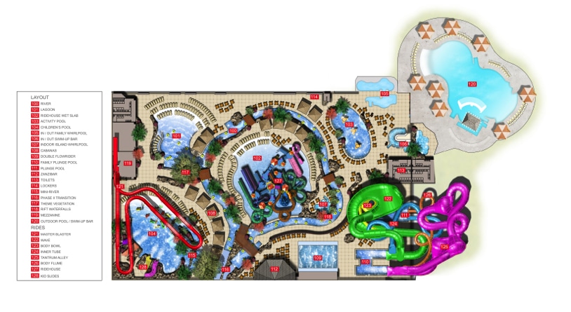 Kalahari Lodges Map Kalahari Resorts & Conventions | Travel Wisconsin