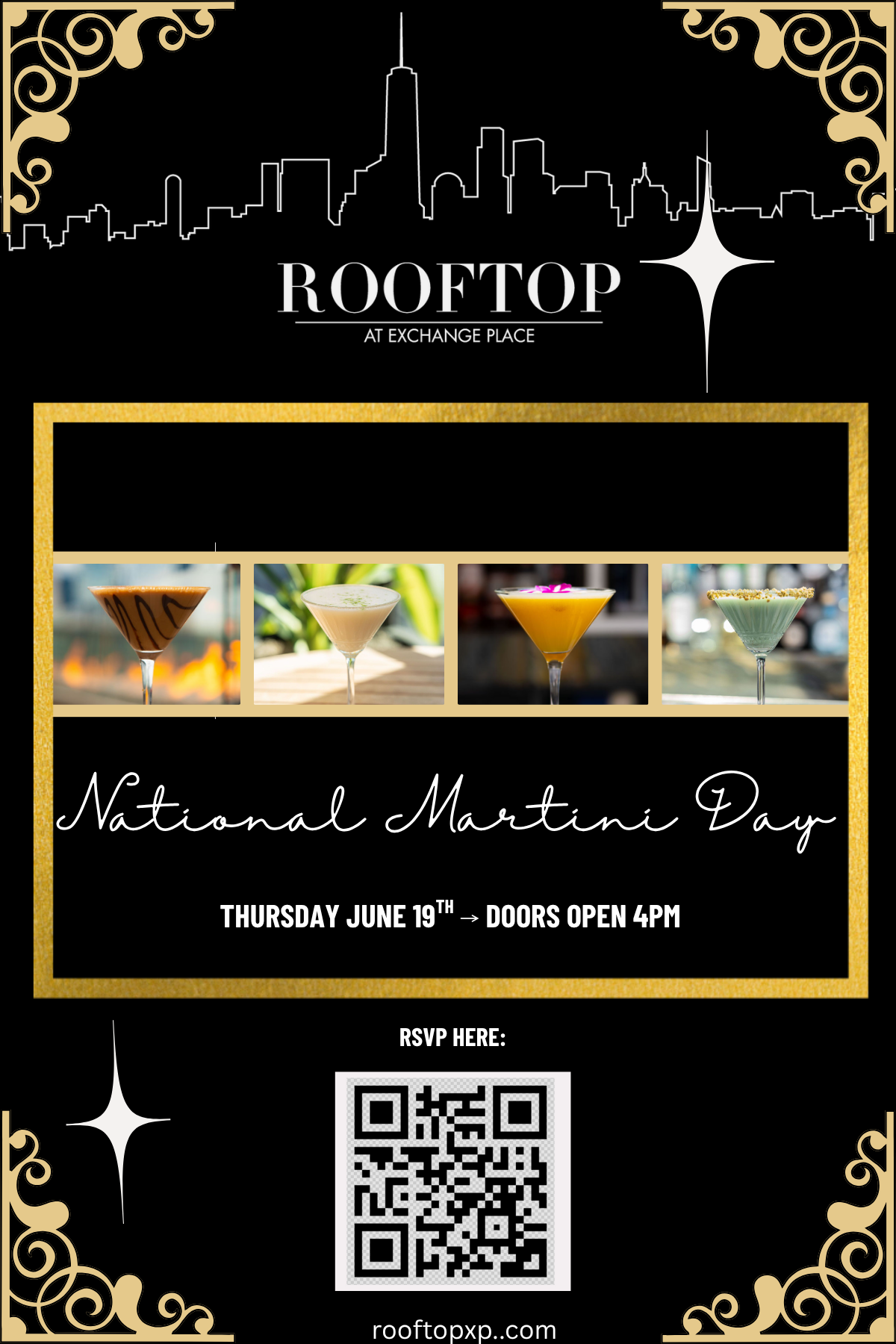 National Martini Day at RoofTop at Exchange Place - NJ Family