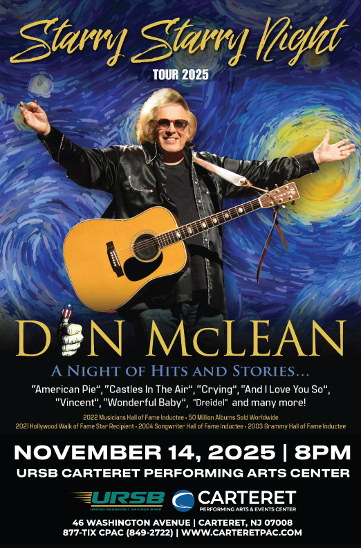 Don McLean Starry Starry Night - A Night of Hits and Stories - NJ Family