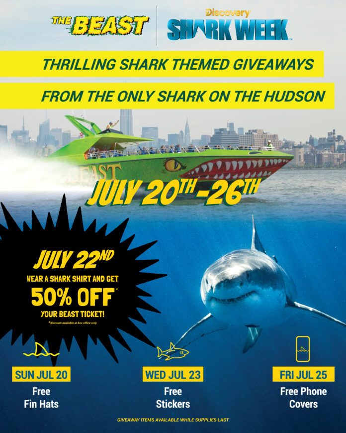 Shark Week 2025 at THE BEAST Midtown - NJ Family