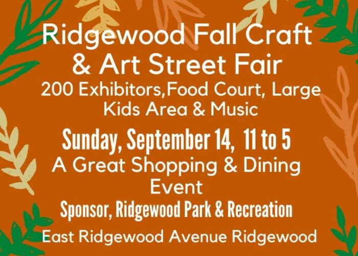 Ridgewood Fall Art & Craft Street Fair - NJ Family