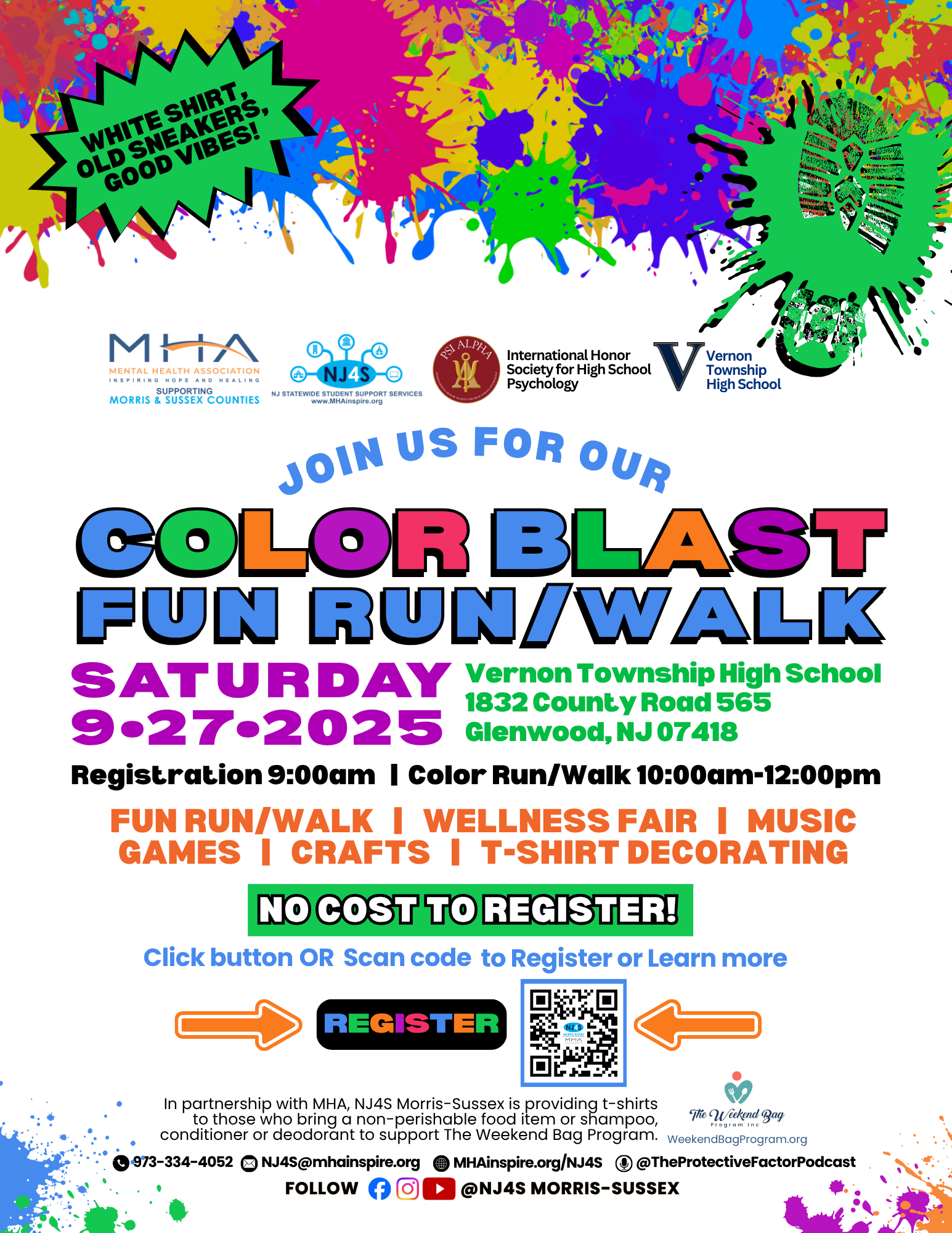 NJ4S Morris-Sussex Color Blast Fun Run/Walk - NJ Family