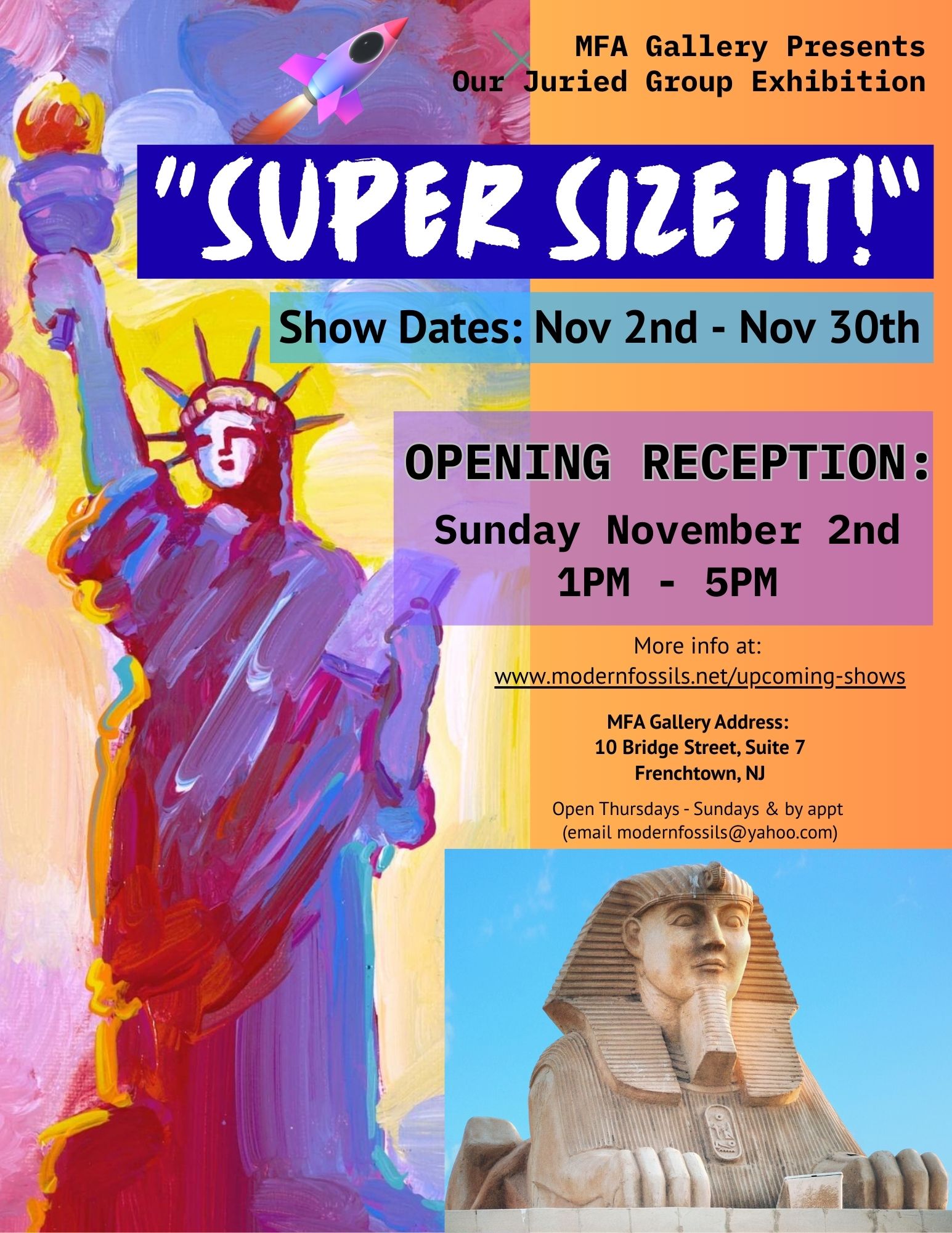 Opening Reception of "SUPER SIZE IT!": MFA Gallery's Fall Juried Group ...