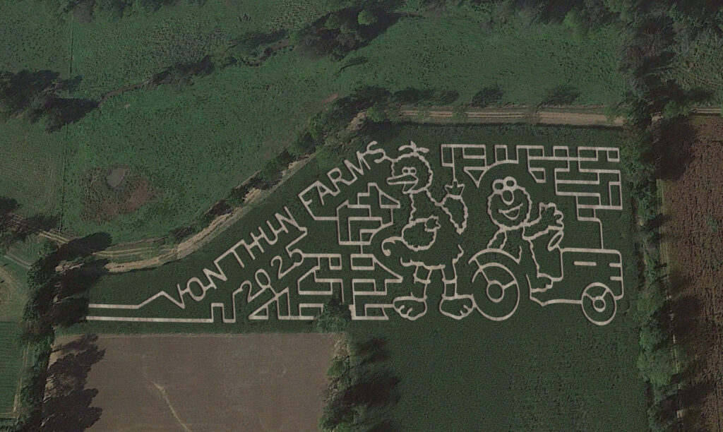 Sesame Street Corn Maze at Von Thun's Farms - NJ Family