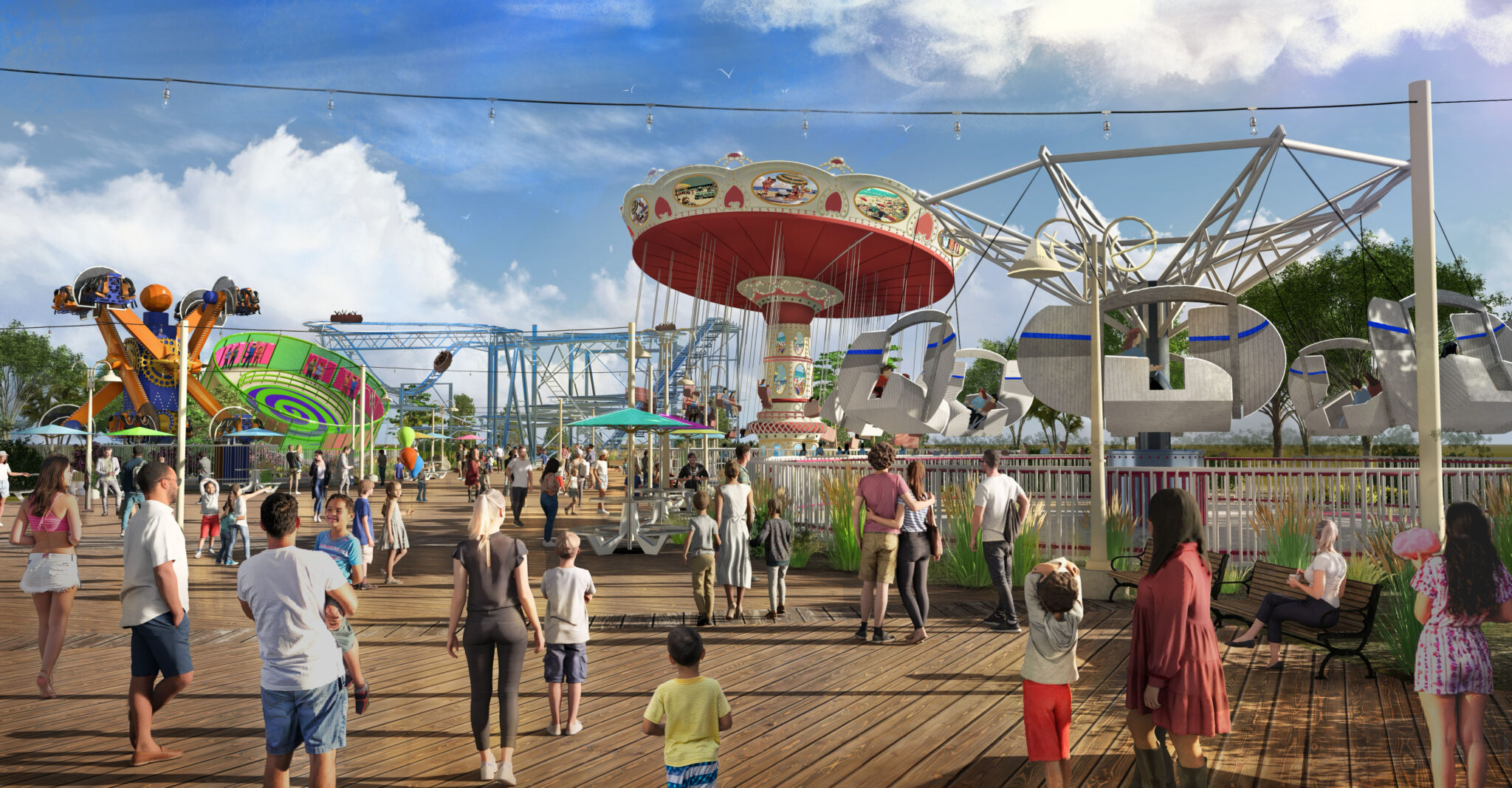 We Got a First Look at Six Flags Great Adventure’s New Shoreline Pier ...