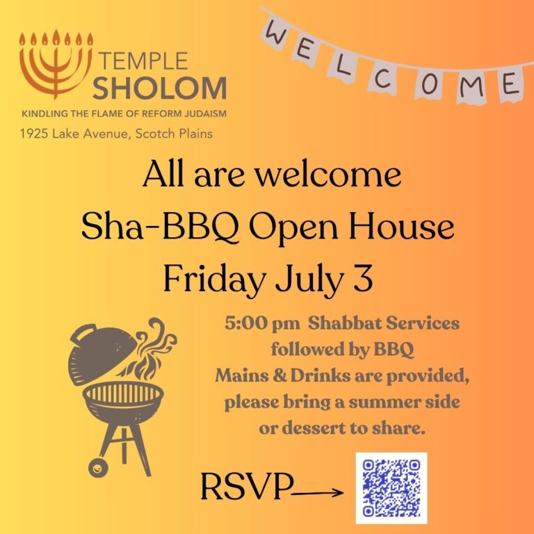 Temple Sholom July Sha-BBQ - NJ Family